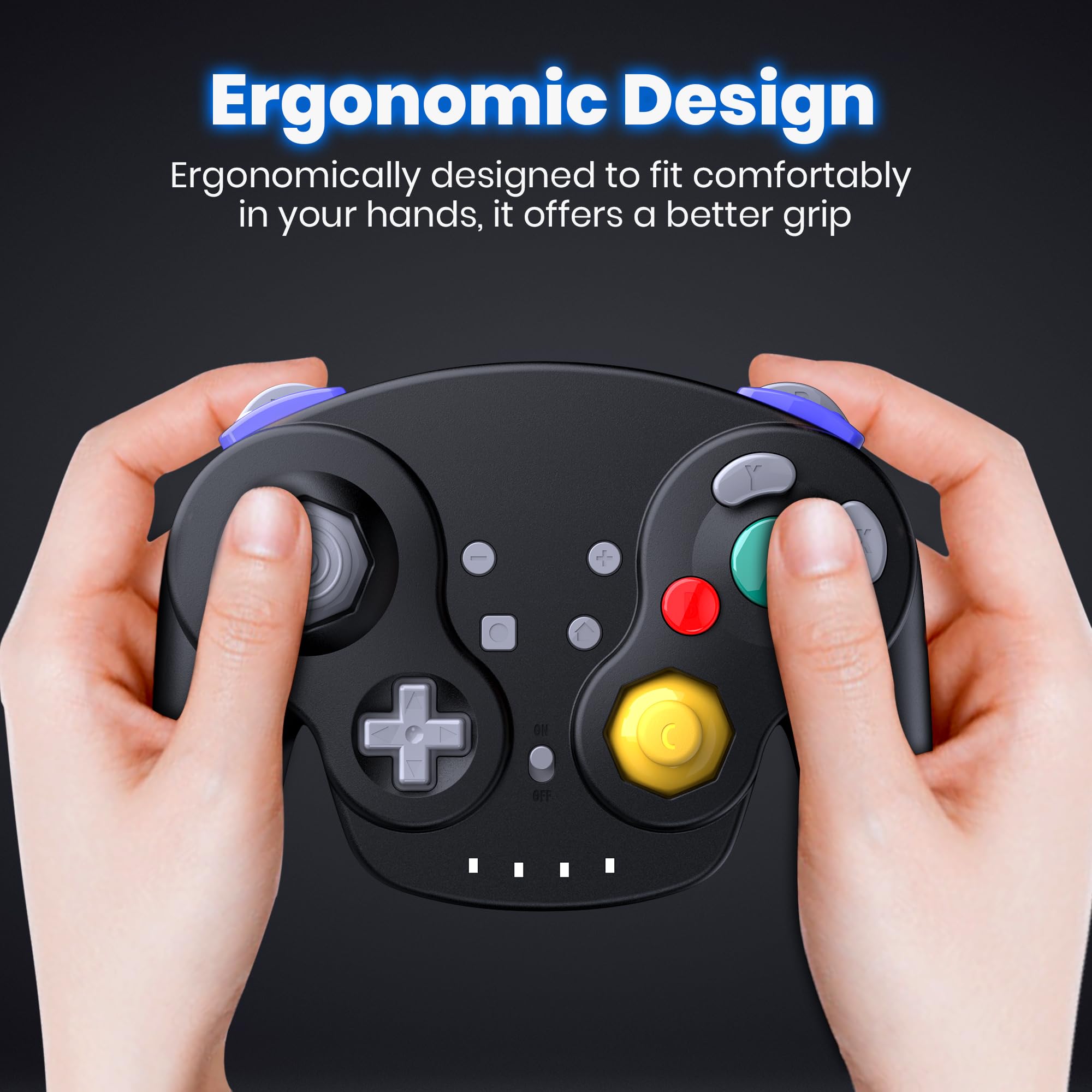 Snapklik.com : 2.4 GHz Wireless NGC Switch Online Controller, USB Receiver & GameCube Receiver ...