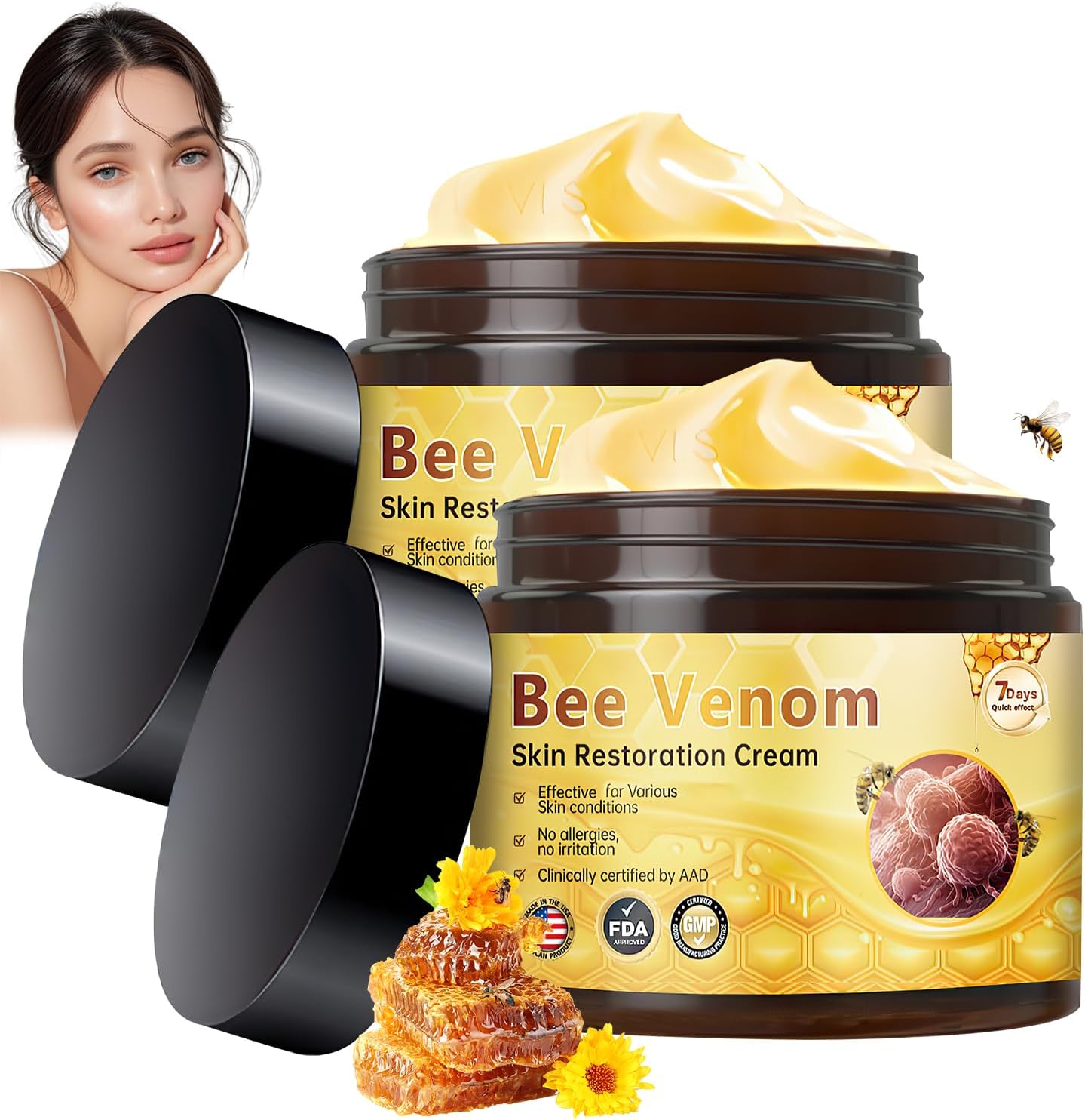 Amazon.com: Bee Venom Treatment Cream, 2025 New Bee Venom Repair Cream ...