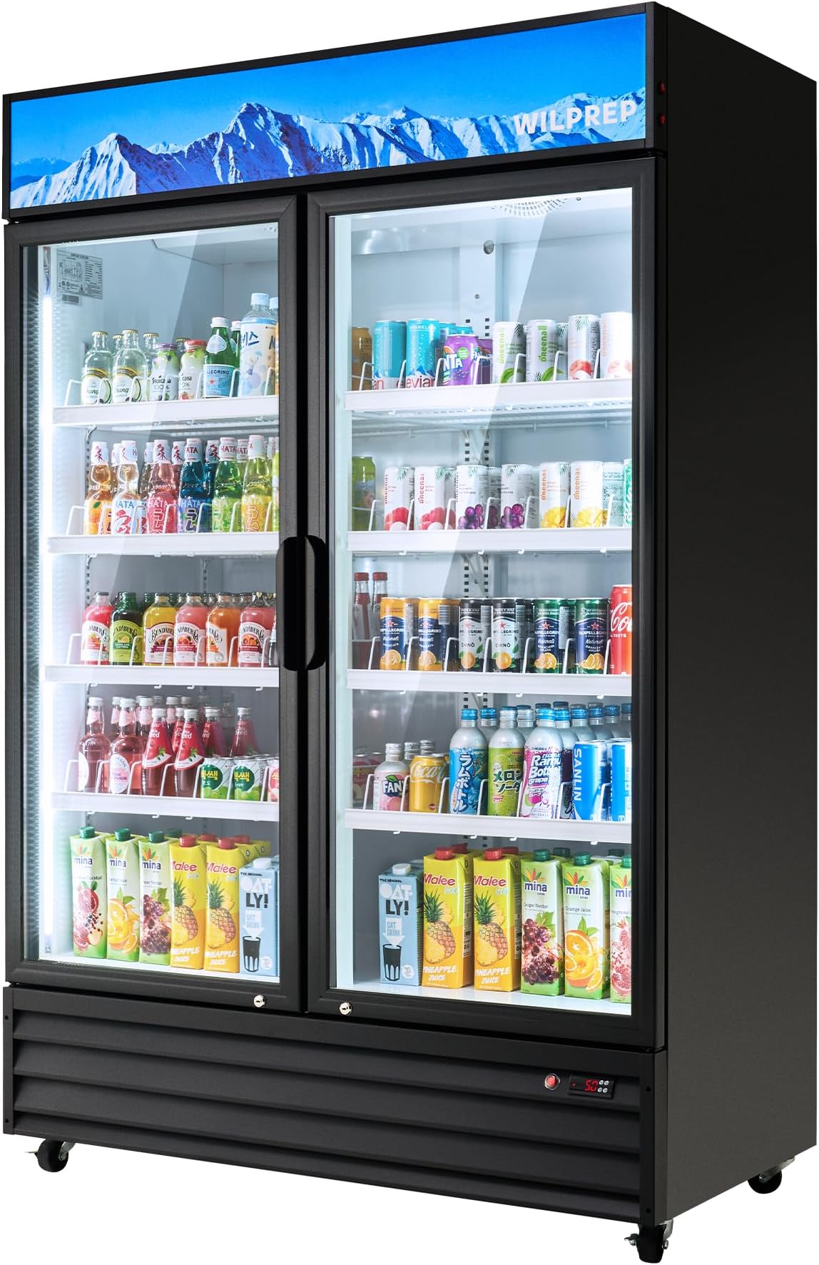 Amazon.com: Wilprep Two Door Commercial Refrigerator, 40 cu. ft. Swing ...