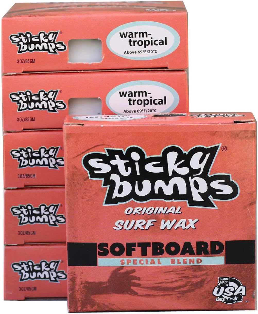 Amazon.com : Sticky Bumps SOFTBOARD Wax - 6 Pack (Choose Temperature ...