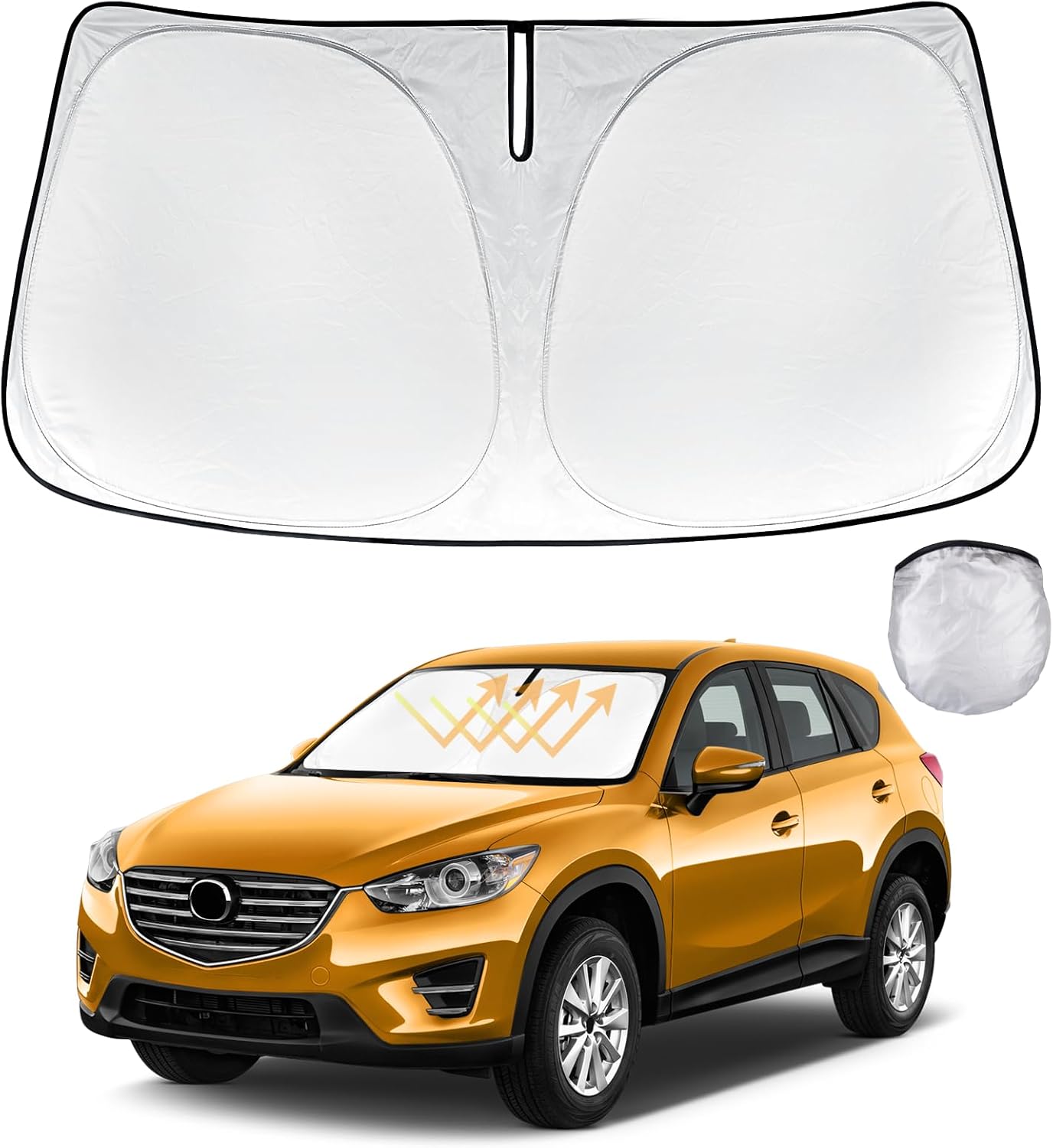Amazon.com: for Mazda CX5 Foldable Windshield Sun Shade for 2016 2015 ...