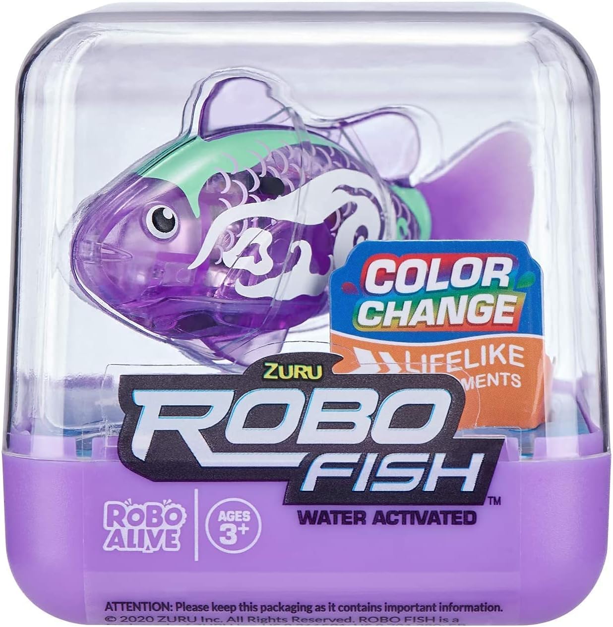 Amazon.com: Robo Alive ZURU Fish Lilac(7125G) : Toys & Games