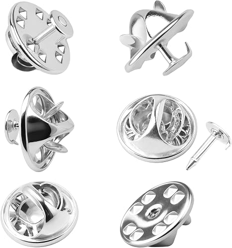 Amazon.com: Butterfly Lapel Pin Backs, 30Pair Metal Pin Backs Locking ...