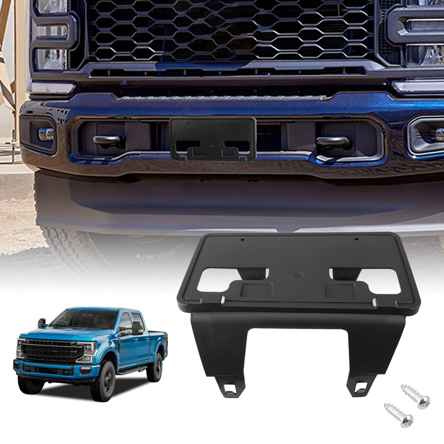Amazon.com: License Plate Frame Compatible with F250 F350 Super Duty ...