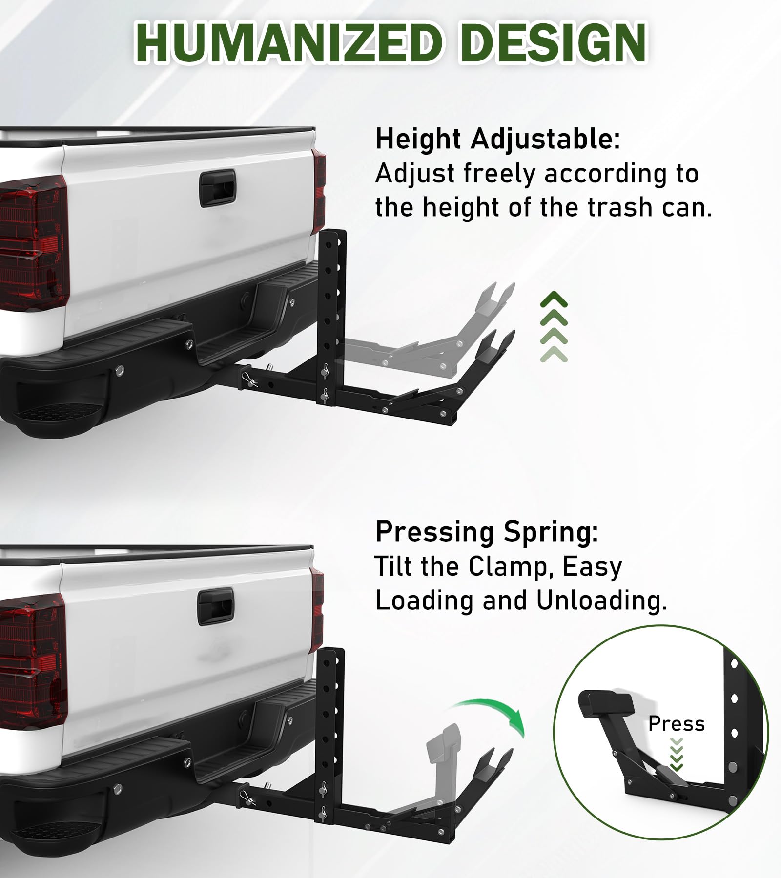 Snapklik.com : ELITEWILL New Trash Can Hauler Hitch Trash Can ...