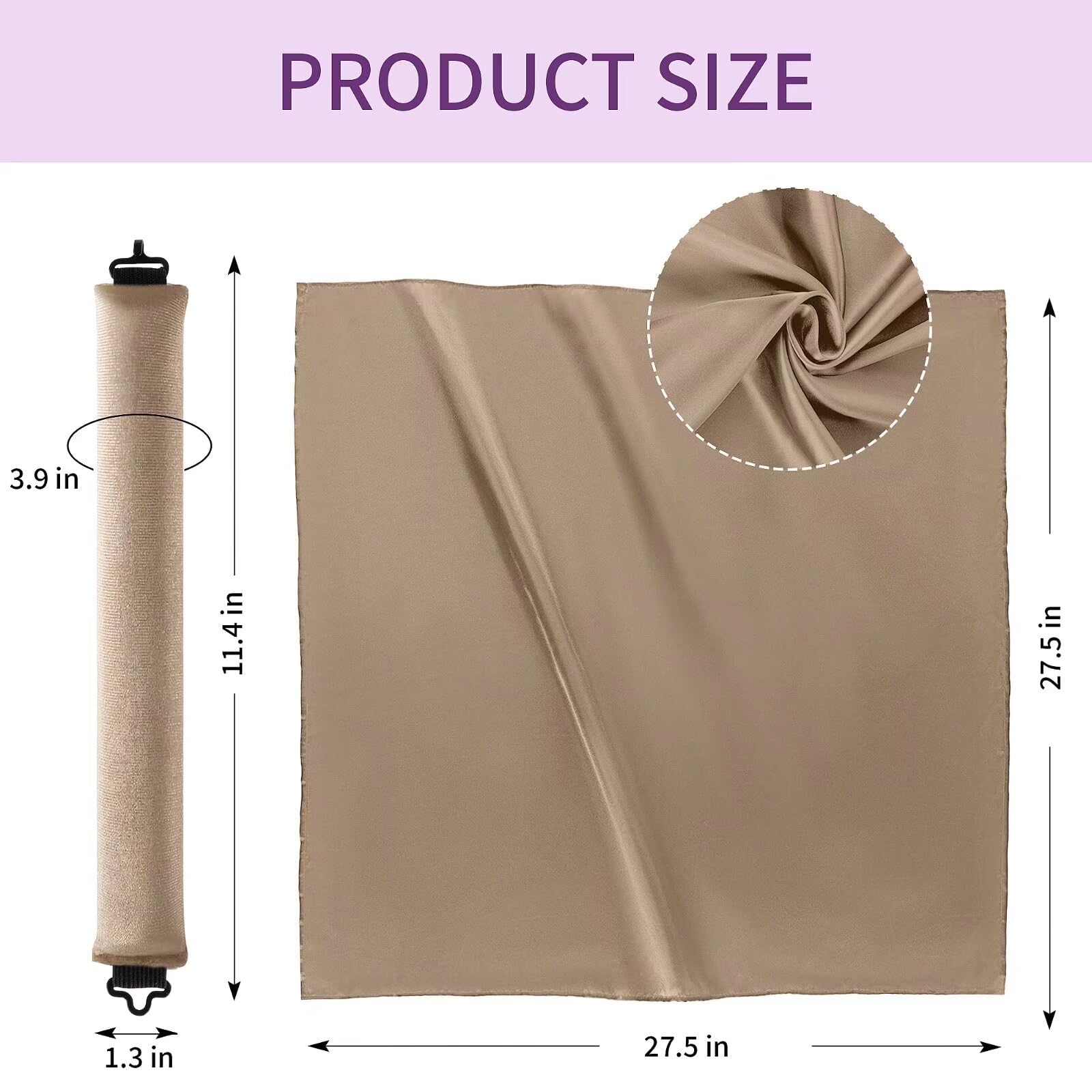 Snapklik.com : Heatless Curls Overnight Hair Curlers - 4 Pcs No-Heat ...
