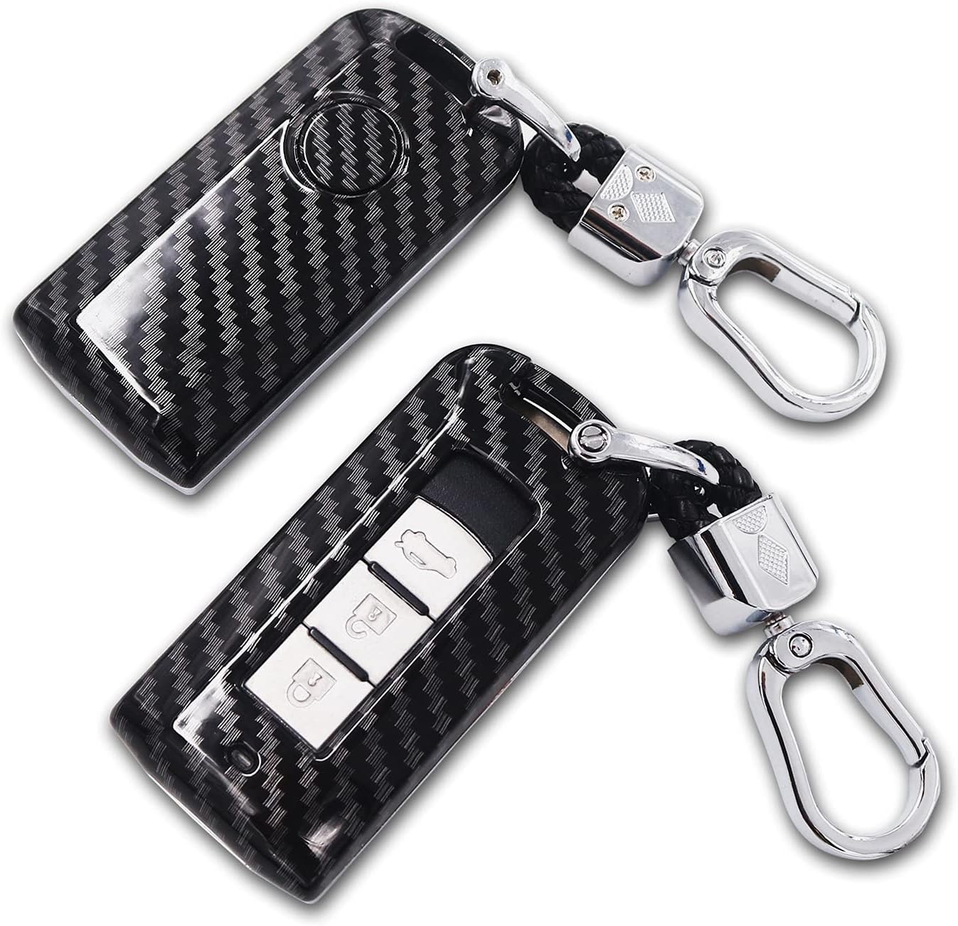 Amazon.com: Car Remote Key Fob Case Cover Compatible for Mitsubishi ...