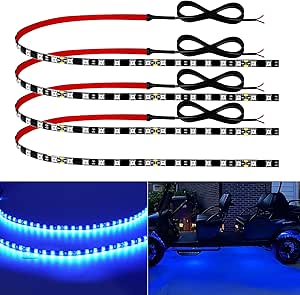Amazon.com: Car Led Strip Lights 24" Connectable Blue Led Light Strip ...