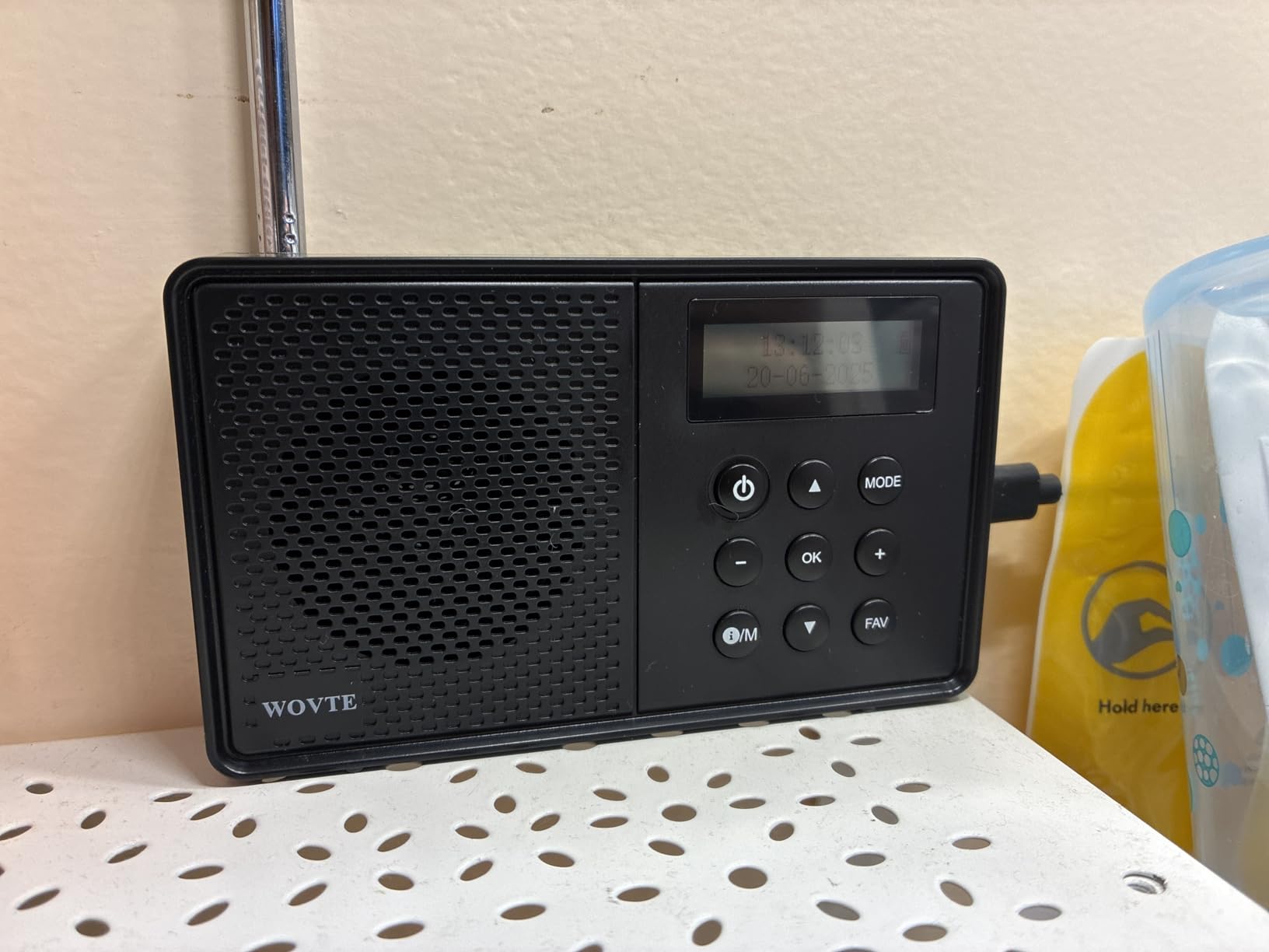 DAB Radio Portable, WOVTE DAB+ Digital Radio Rechargeable FM Radio ...