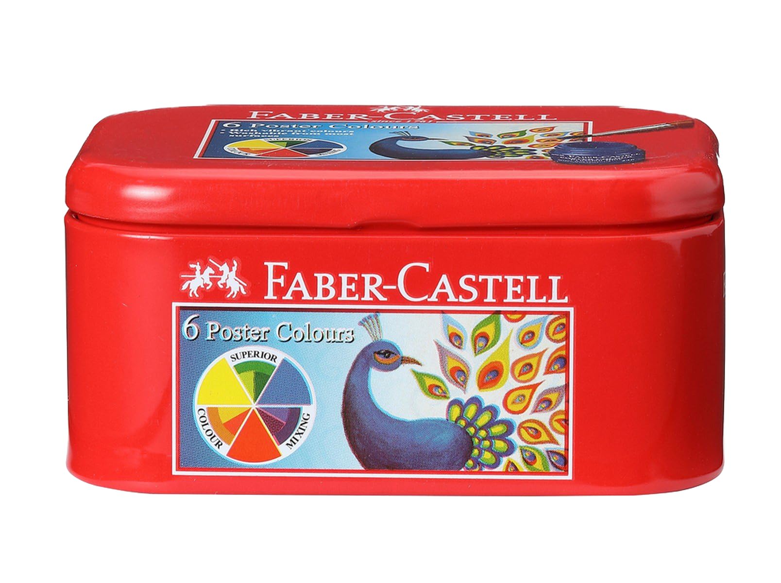 Faber-Castell Poster Color Tin - Pack of 6 (Assorted) : Amazon.in: Home ...