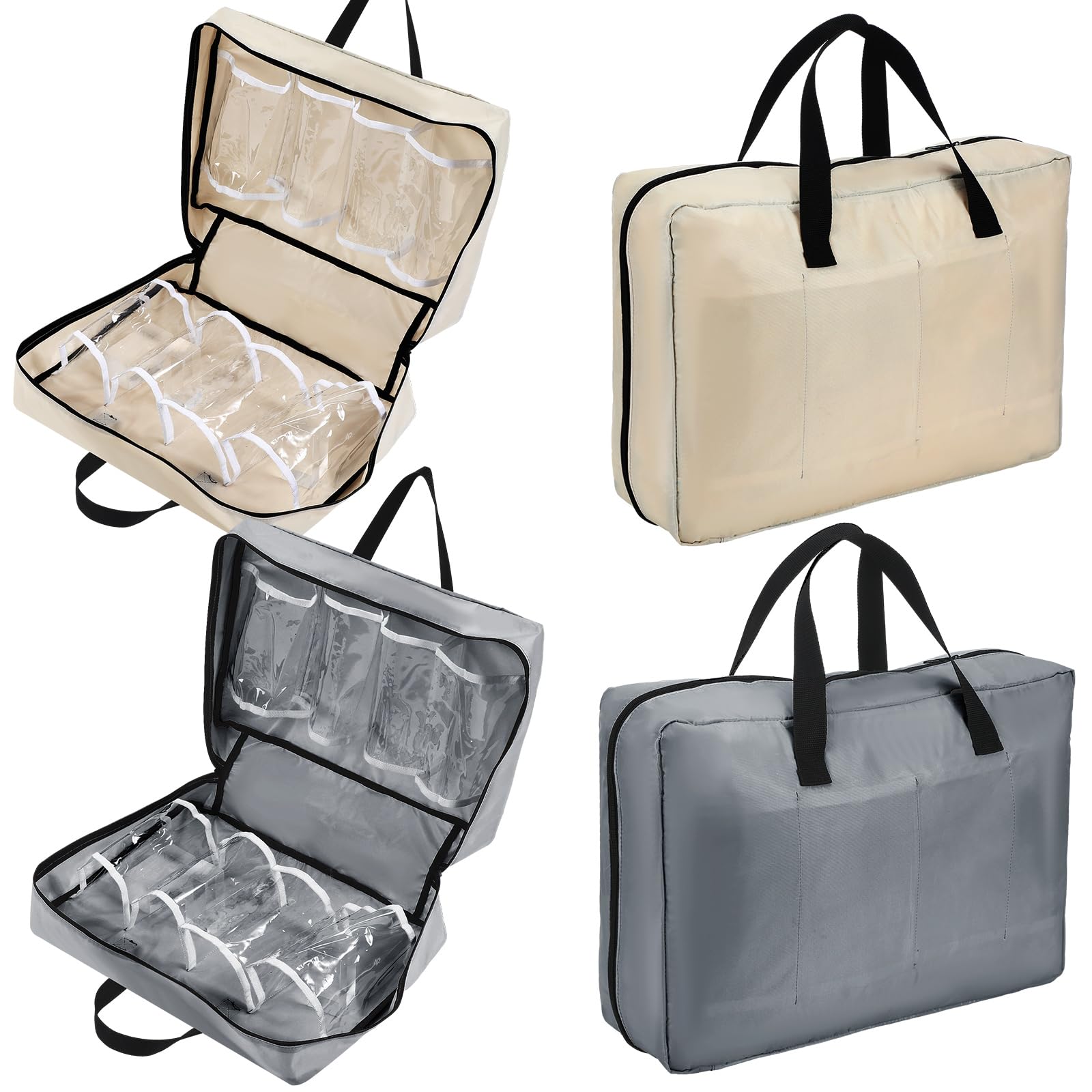 Amazon.com | Vinsatin 2 Pcs Shoe Bag for Travel with Handle Travel Shoe ...