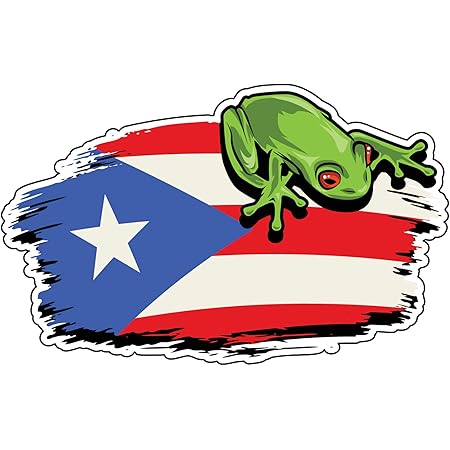 Amazon.com: Puerto Rico Flag Vinyl Bumper Sticker | Car Window Decal ...