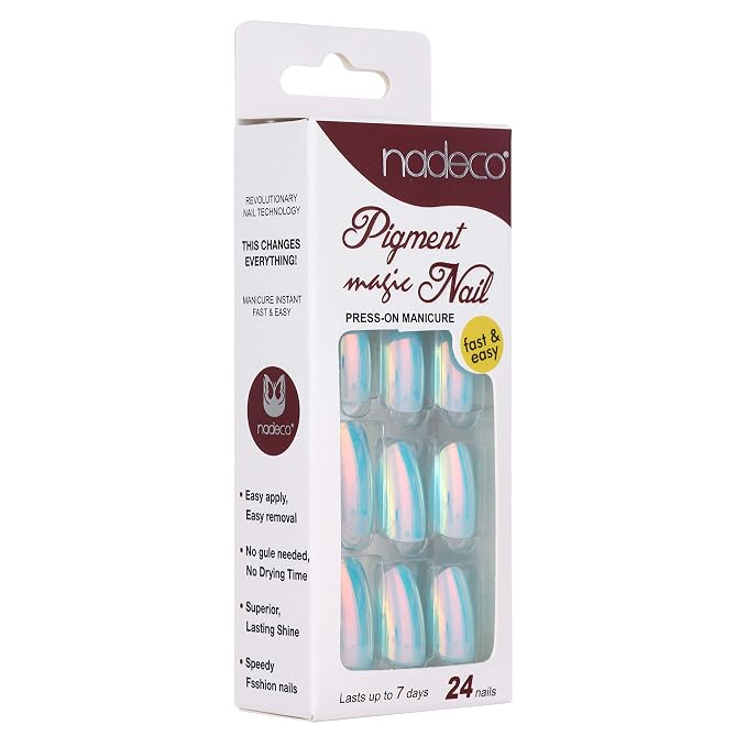 Amazon.com: Nadeco Artificial Toe Nails With Handle,Classic French ...
