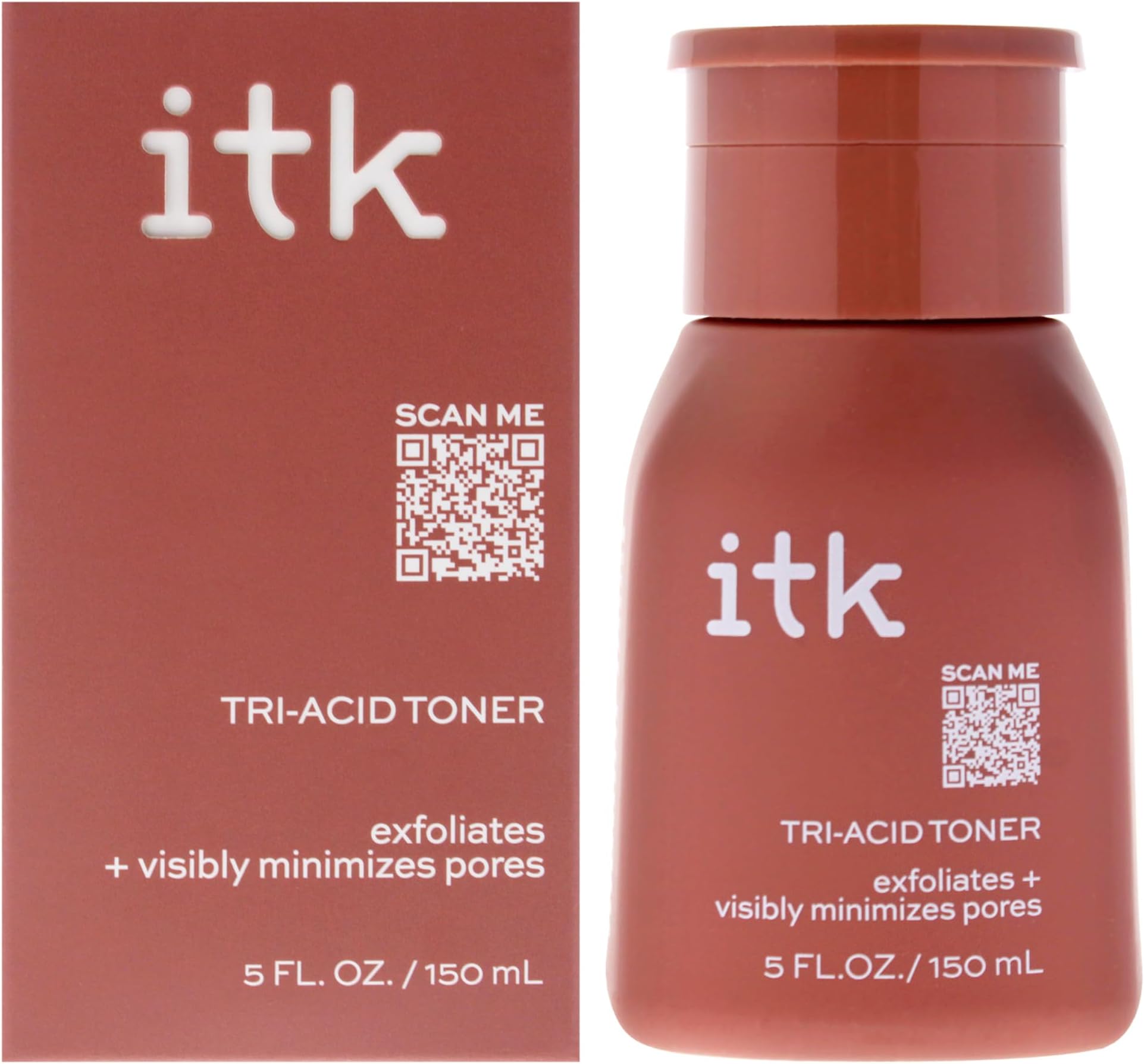 Amazon.com : ITK Tri-Acid Facial Toner with AHA, BHA, PHA + Niacinamide ...