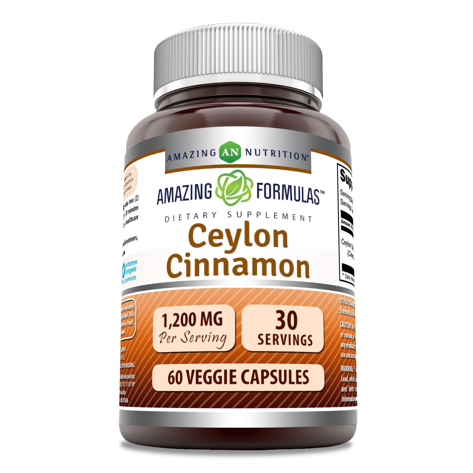 Amazon.com: Amazing Formulas Ceylon Cinnamon 1200 Mg Per Serving ...