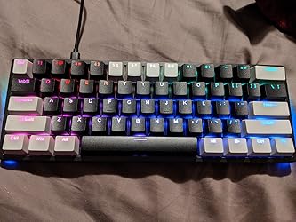 Amazon.com: AULA 60 Percent Wired Mechanical Gaming Keyboard, 29 RGB ...