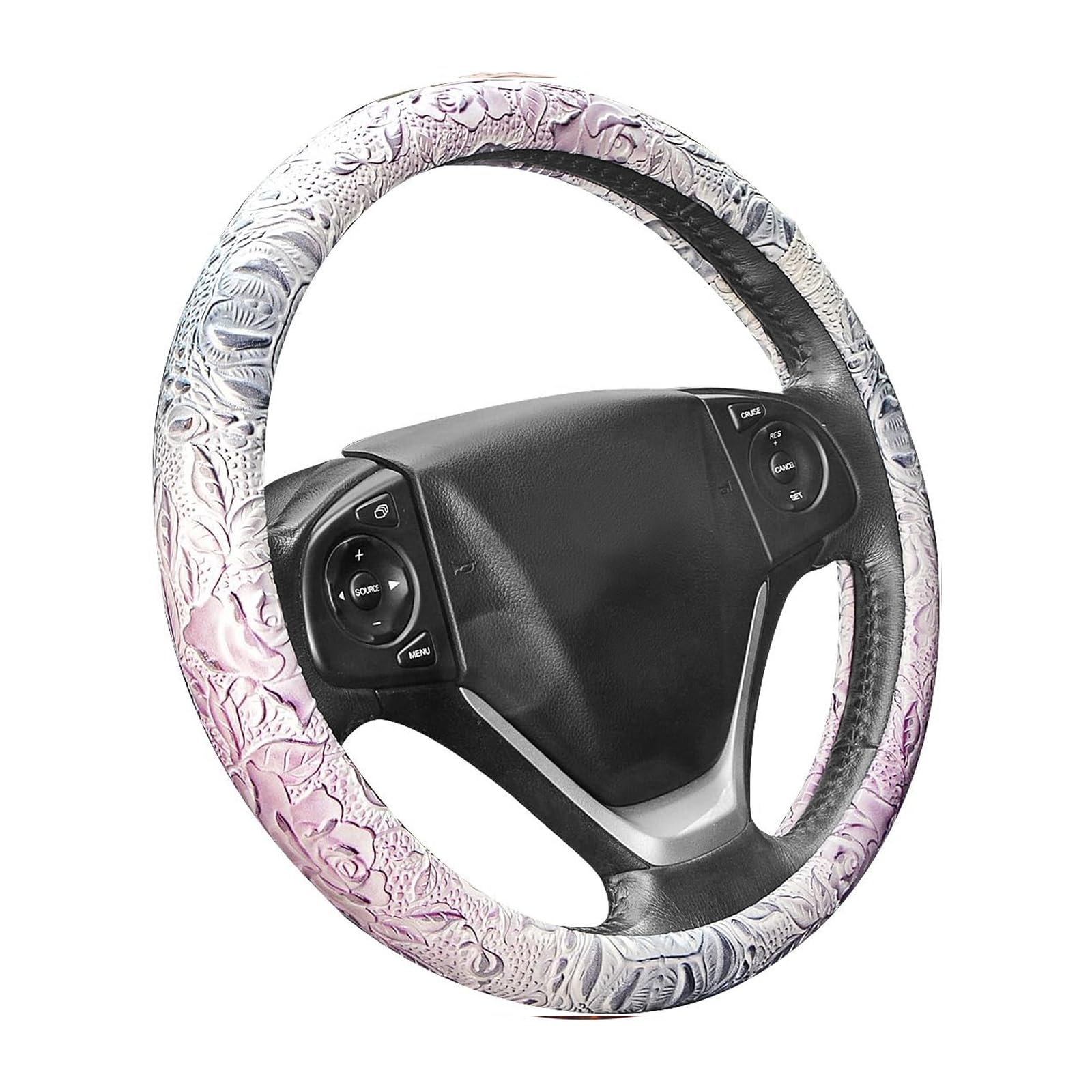 Amazon.com: ZYHW Car Steering Wheel Cover Universal 15 Inch Middle Size ...