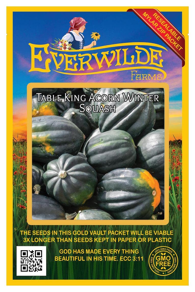 Amazon.com : Everwilde Farms - 40 Table King Acorn Winter Squash Seeds ...