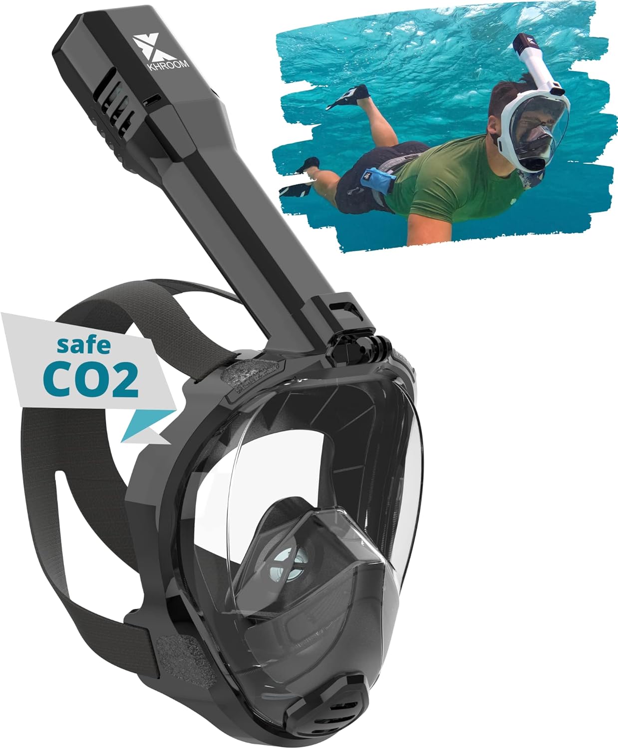 Khroom Full Face Snorkel Mask Adults | Designed in Germany | Premium ...
