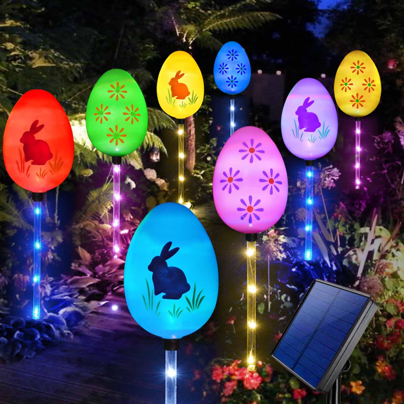 Amazon.com : Homeleo Upgraded Set of 8 Solar Eggs Pathway Lights for ...