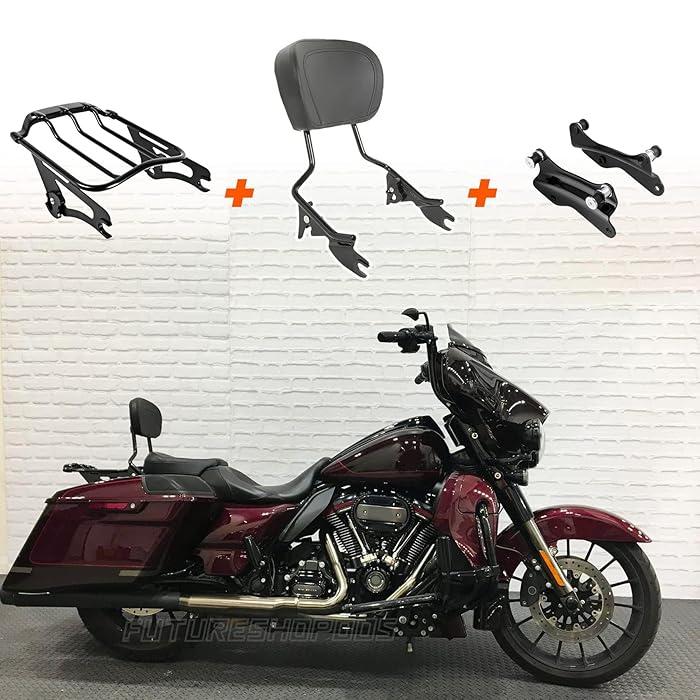 Buy Fits 2021 Street Glide Luggage Rack + 4 Point Docking + Harley ...