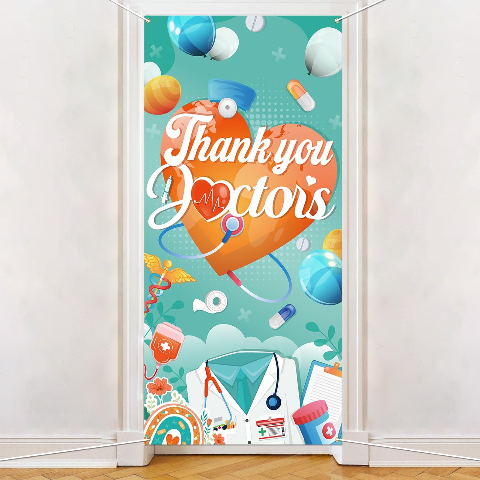 Amazon.com: Happy Doctors Day Banner Doctor Appreciation Day ...