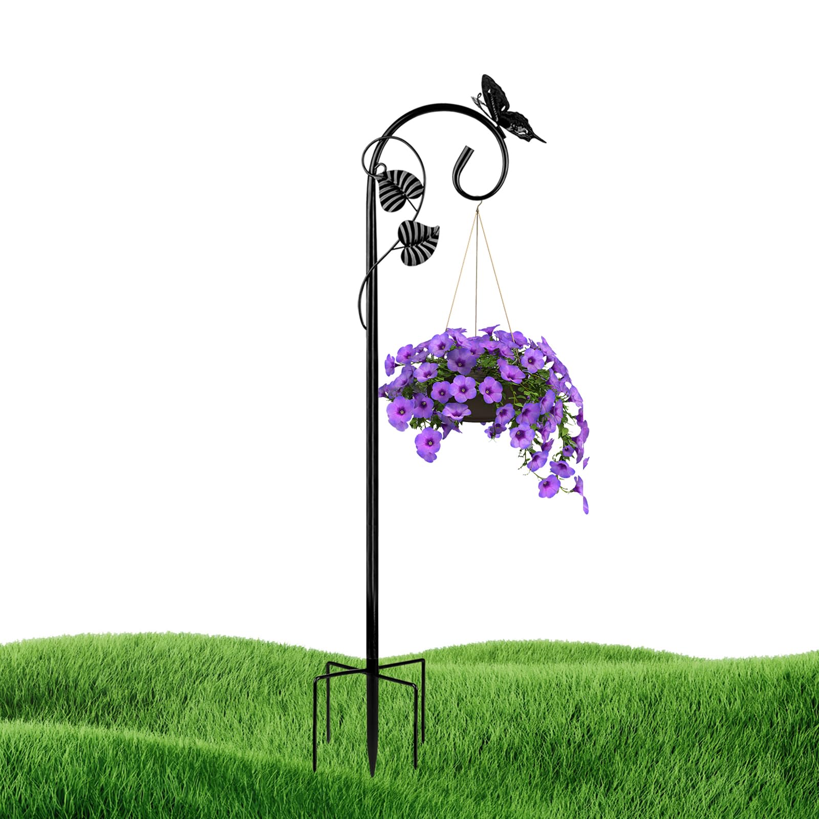 Amazon.com: Art Elf Shepherds Hooks for Outdoor Hummingbird Bird Feeder ...