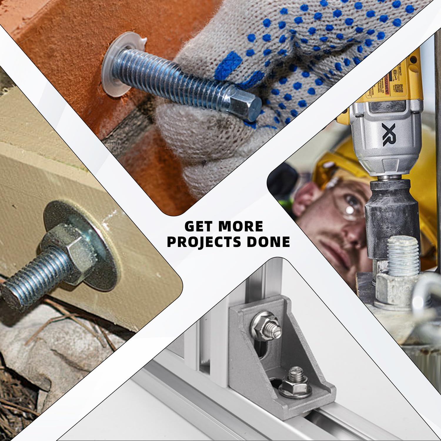 Snapklik.com : 1/2" X 2-3/4" Wedge Anchor, Concrete Stud Anchors, Zinc ...