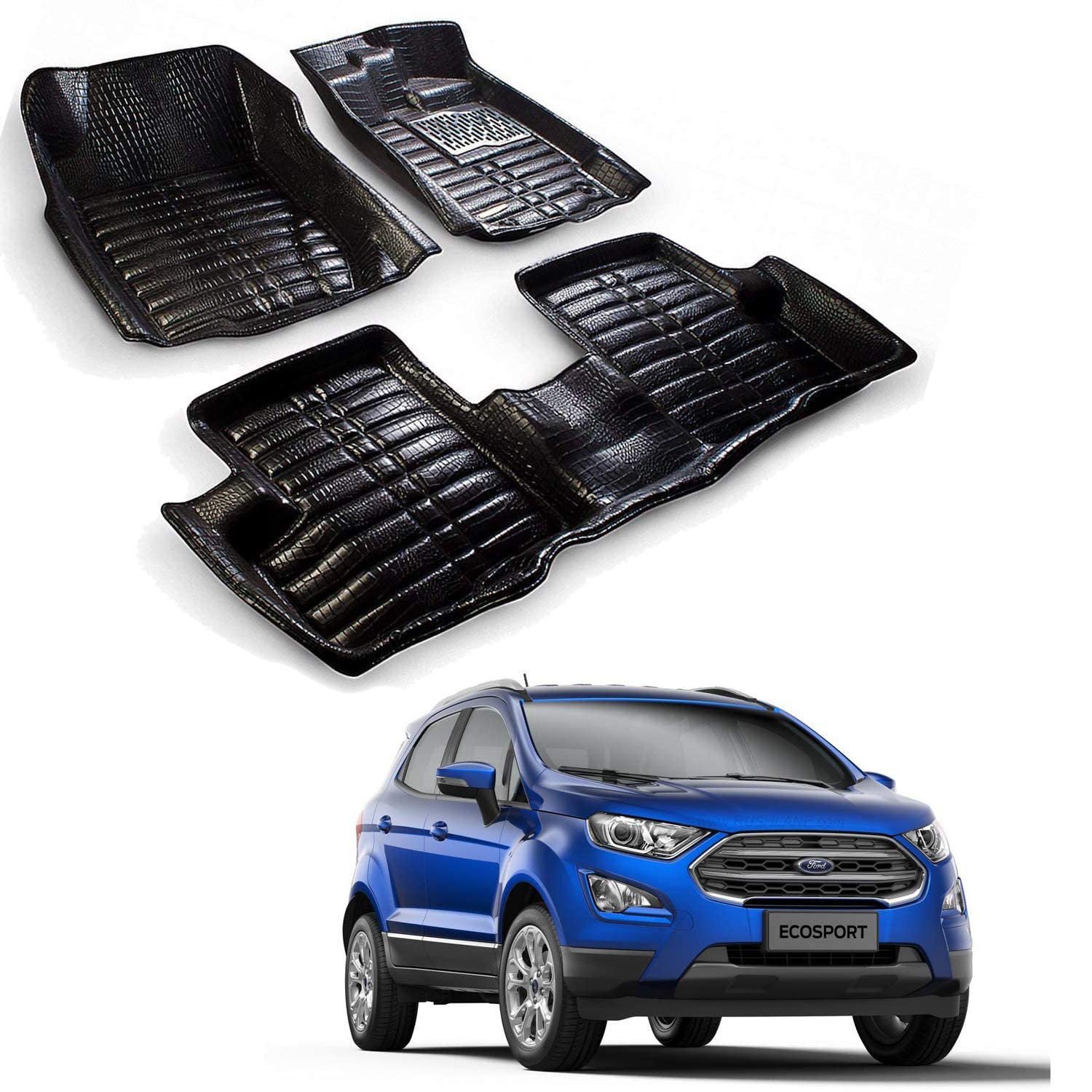 Oshotto Custom Fit 5D Car Mat Compatible with Ford Ecosportss ...
