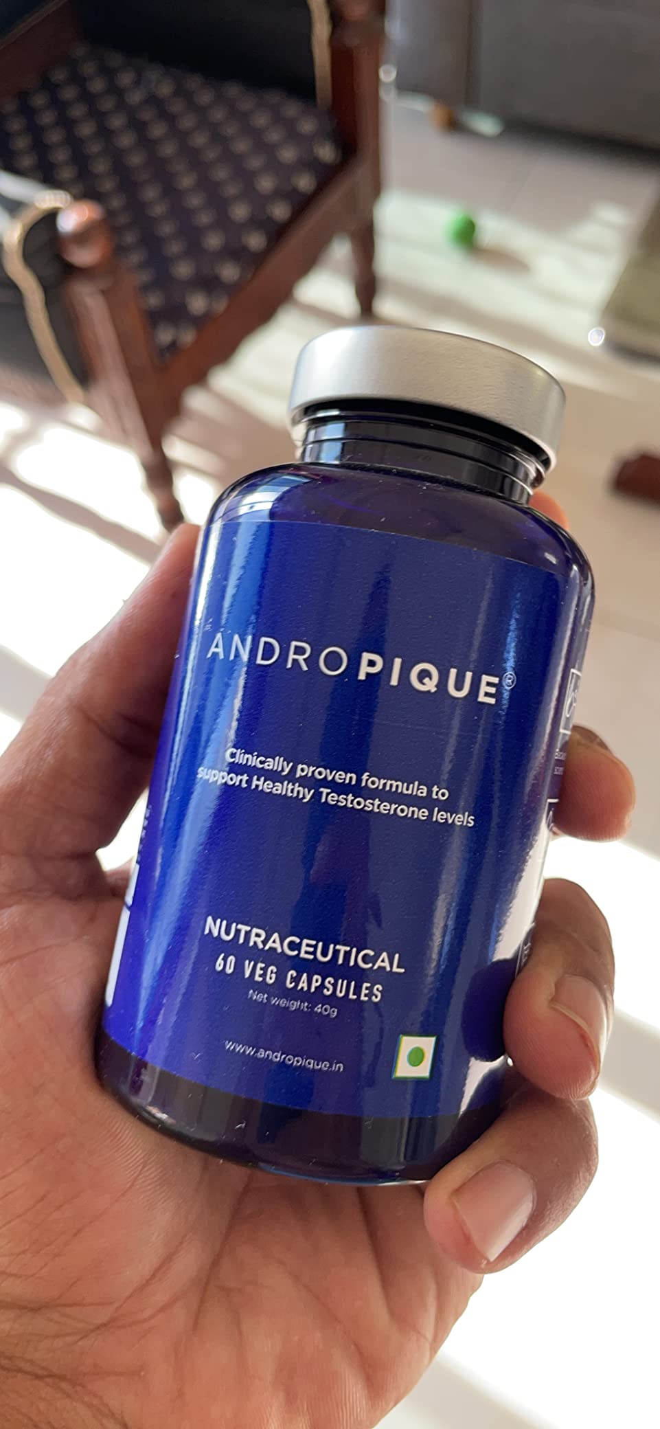 ANDROPIQUE – (60 Capsules) Natural Testosterone Supplement for Men ...