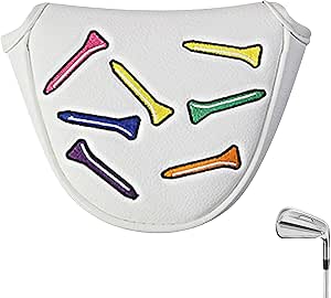 Amazon.com : Wshxjzyay Leather Mallet Putter Headcover ，Center Shafted ...