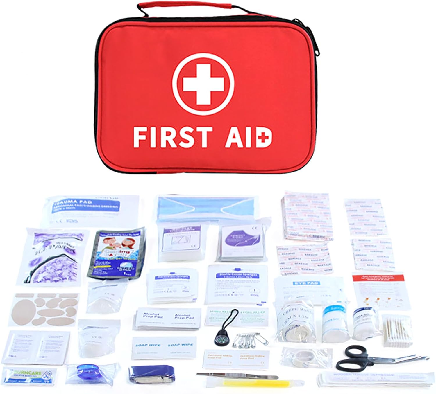 Amazon.com: First Aid Kit, 191 Pcs Emergency Waterproof Box Kits for ...