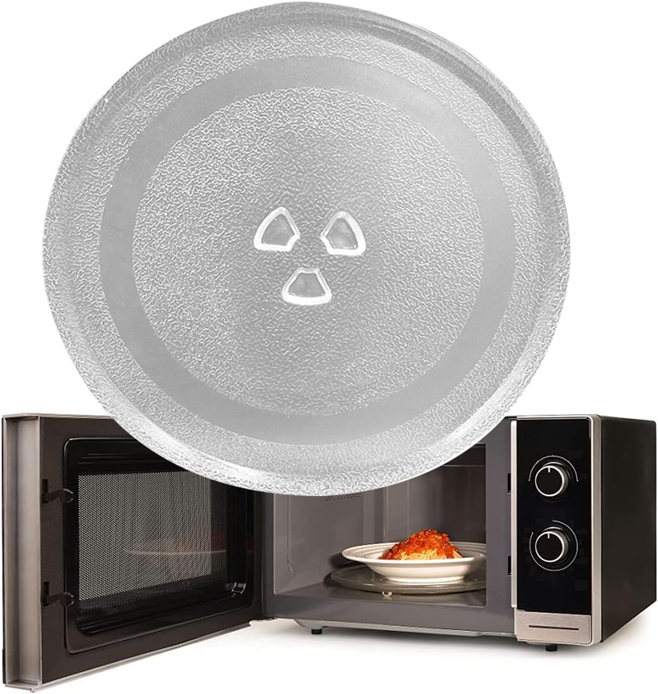 Amazon.com: LIGUOYI Abrasion Resistants Microwave Plate with Turntable ...