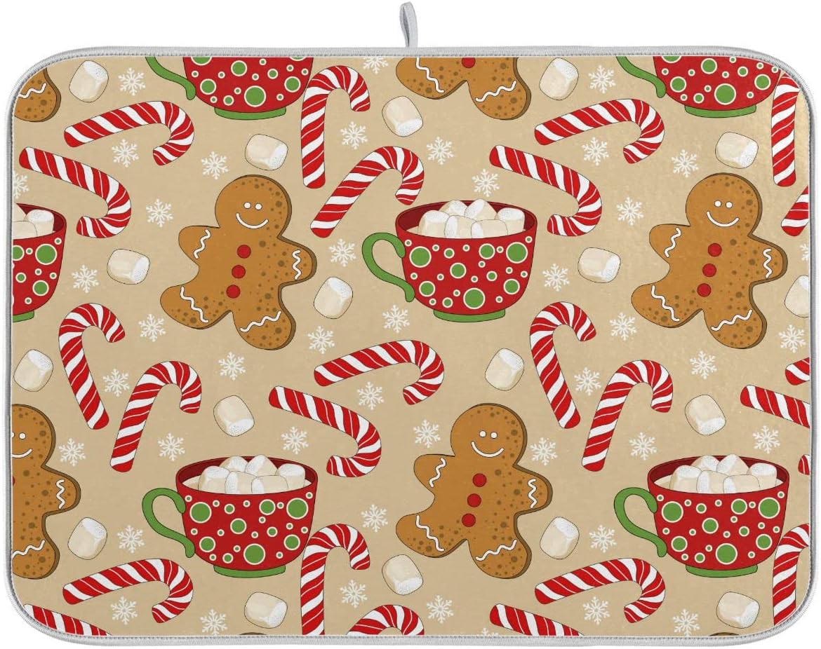 Amazon.com: Blueangle Christmas Tomte Dish Drying Mat - 18 x 24inch ...
