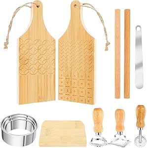 Amazon.com: Gnocchi Pasta Making Tool Set, Ergonomic Wood Gnocchi Board ...
