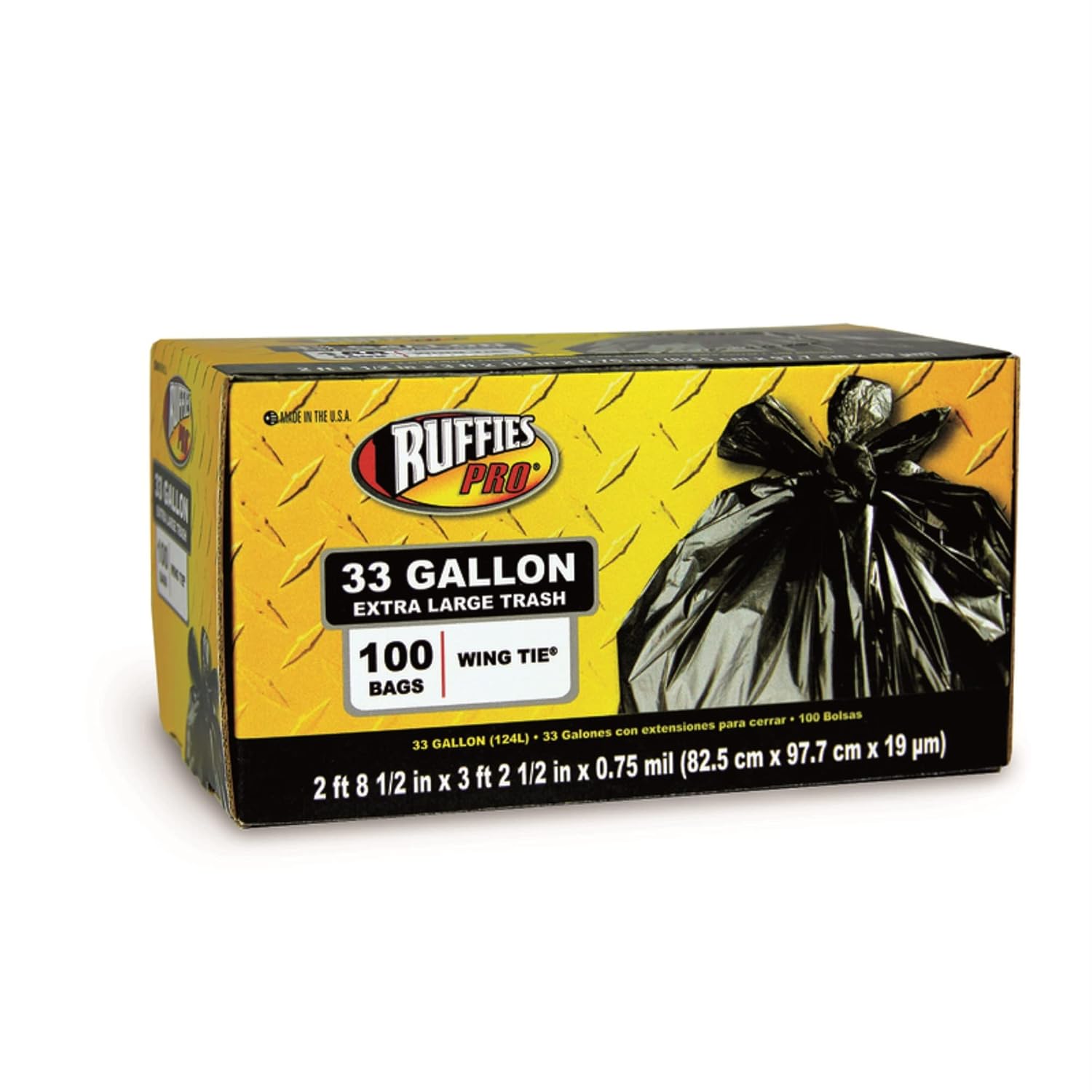 33 Gallon Large Trash Bags In Black 100 Count Amazon in Home Kitchen 33-gallon-large-trash-bags-in-black-100-count-amazon-in-home-kitchen