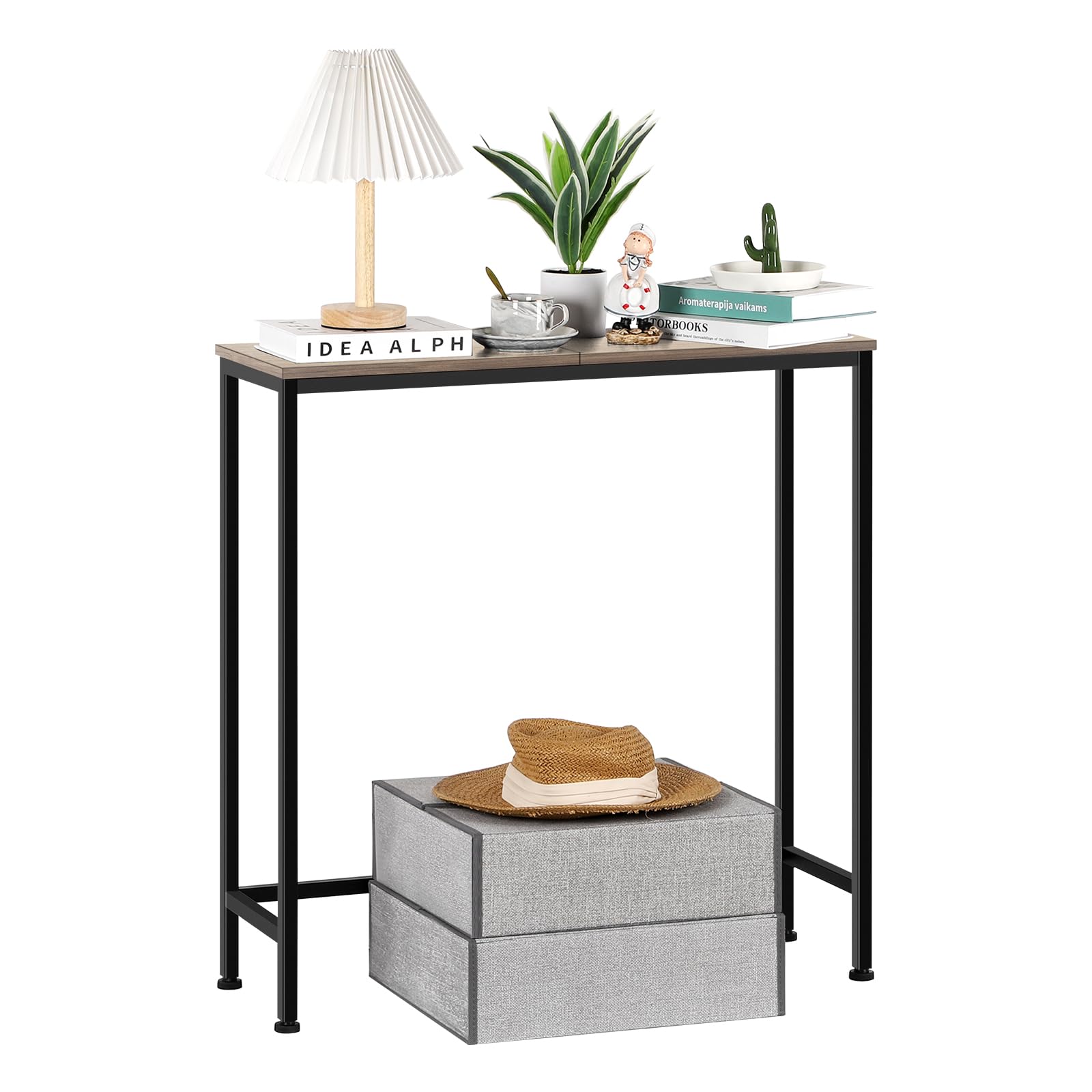 Amazon.com: OYEAL Narrow Entryway Table 29.5" Industrial TV Console ...