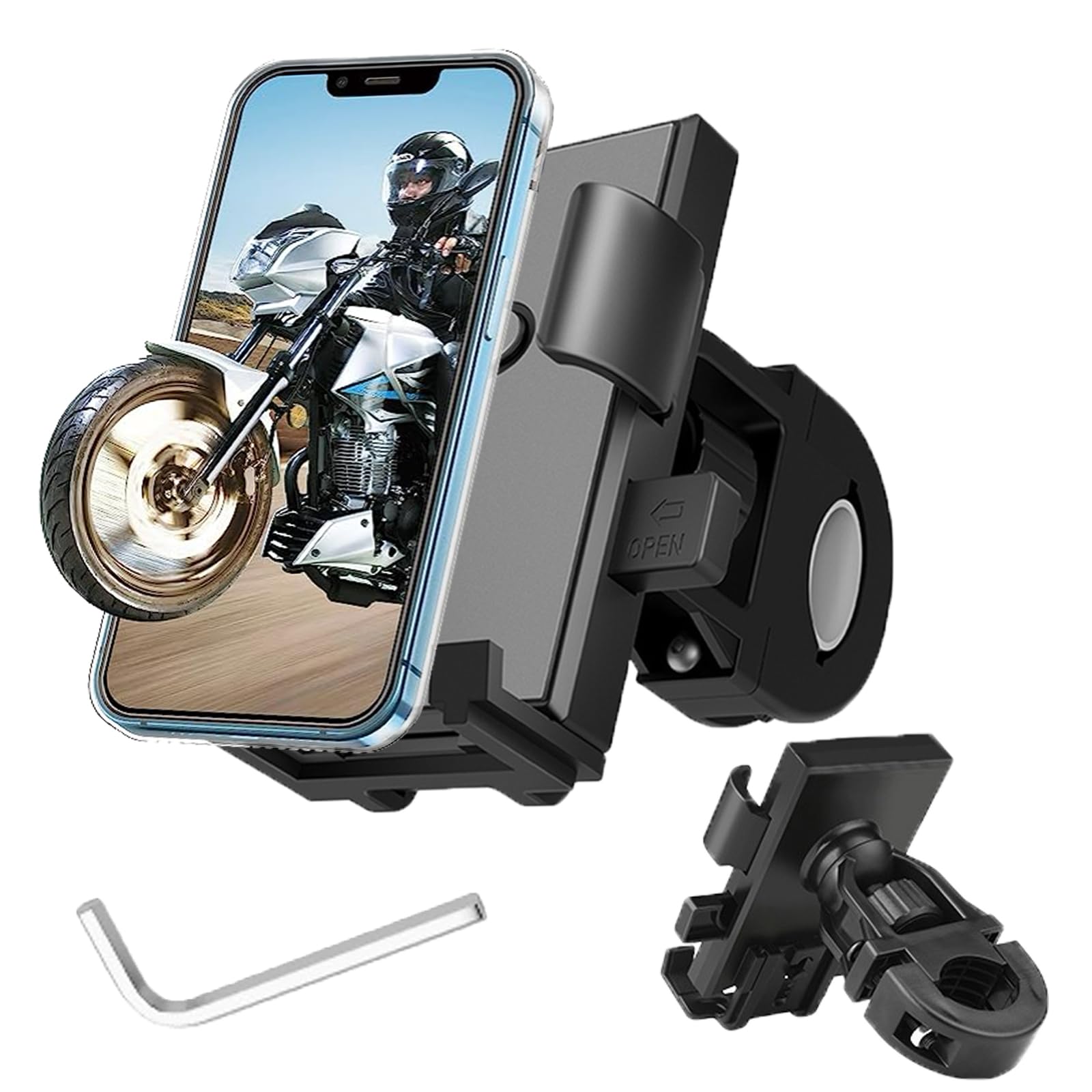 ERWARZY Bike Phone Holder,Motorcycle Phone Mount Motorcycle Handlebar ...