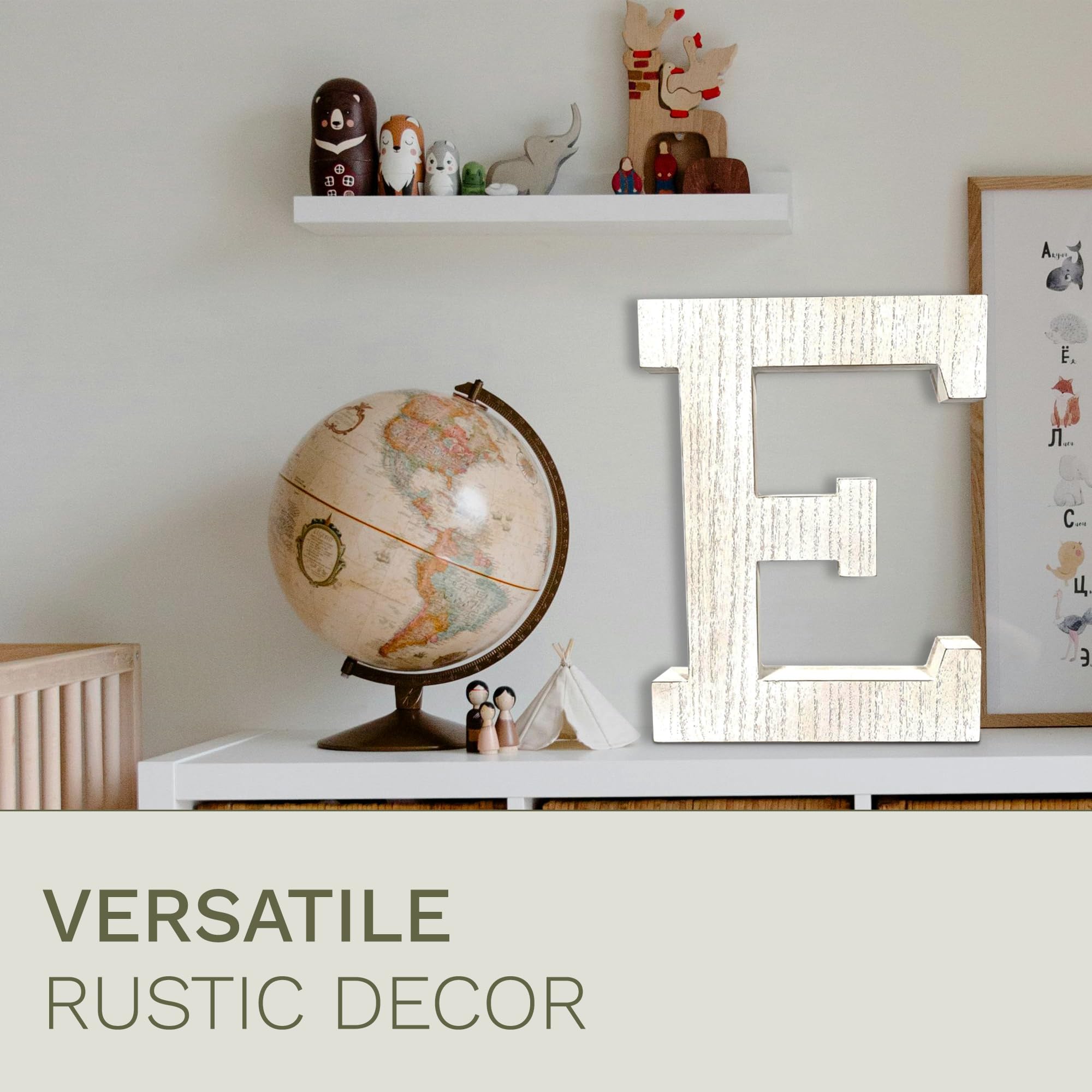 Snapklik.com : BarnwoodUSA LLC Rustic Large Alphabet Letters - Standing ...
