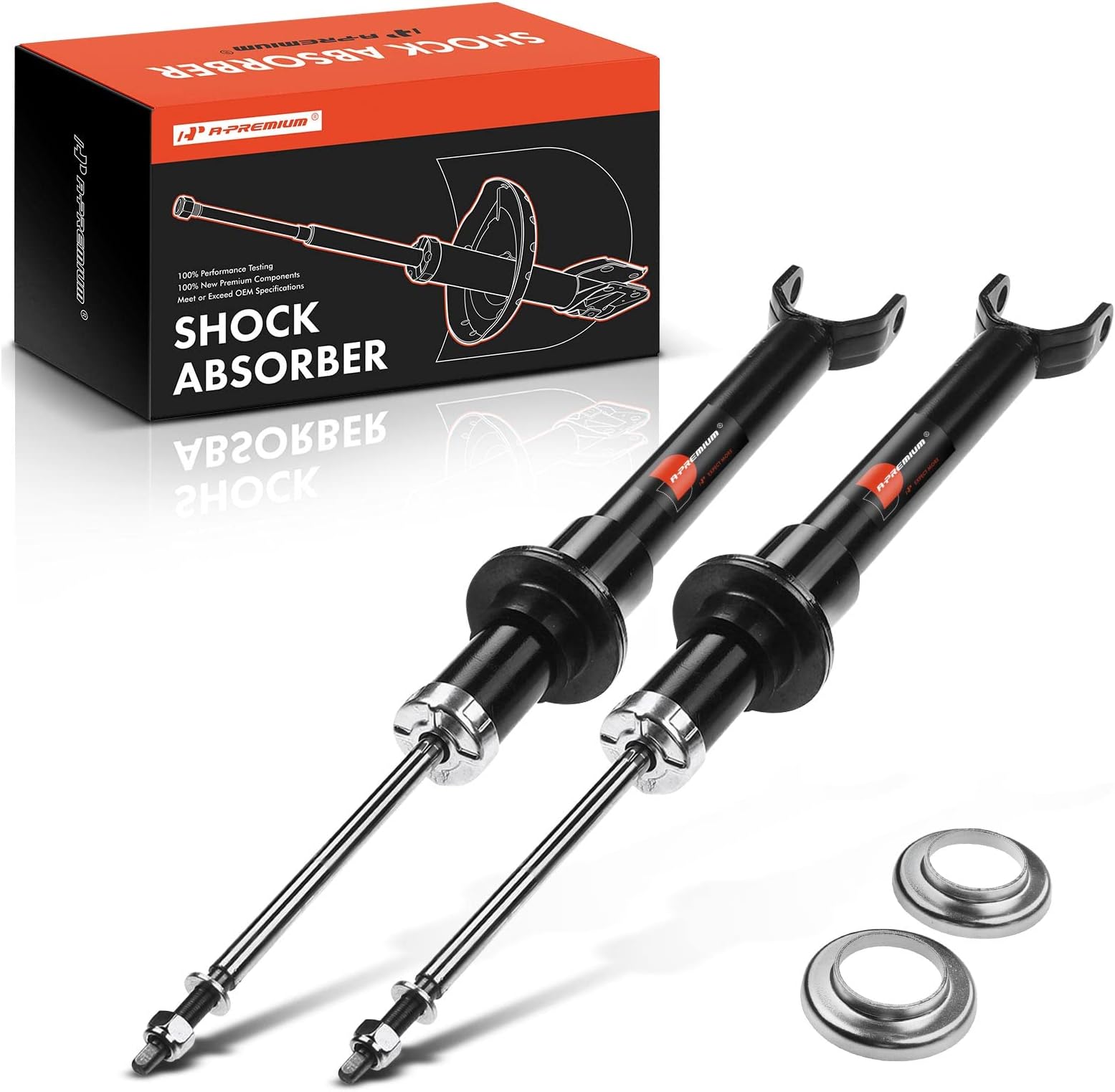 Amazon.com: TRQ Rear Shock Absorber Assembly Left & Right Pair Set of 2 ...