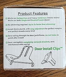 Amazon.com: Door Install Clips™ | Super Strong & Rigid | Patented ...