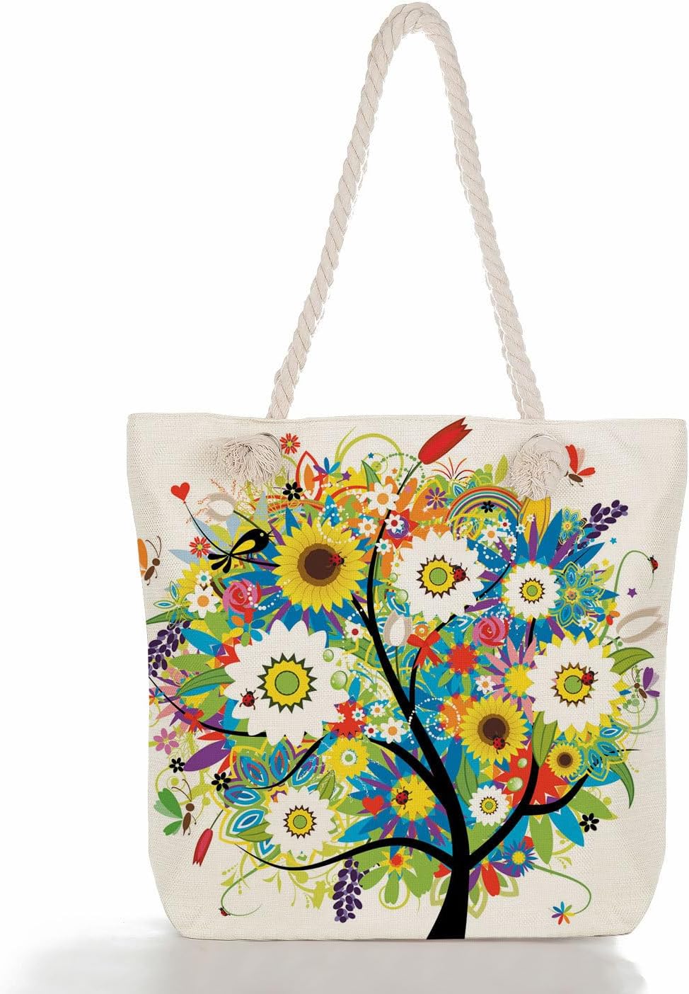 Amazon.com | Rope Handle Large Tote Bags with Rope Handles Personalized ...