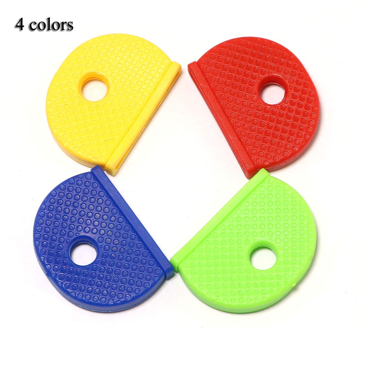 Snapklik.com : 12pcs PVC Plastic Key Cap Tags Covers In 4 Assorted ...
