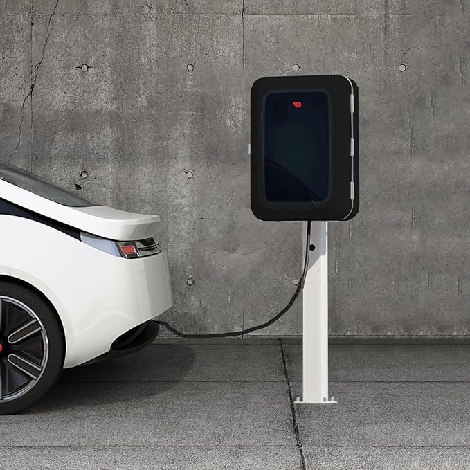 Floor Mounted EV Charger Pedestal Box, Lockable Car Charger Enclosure ...