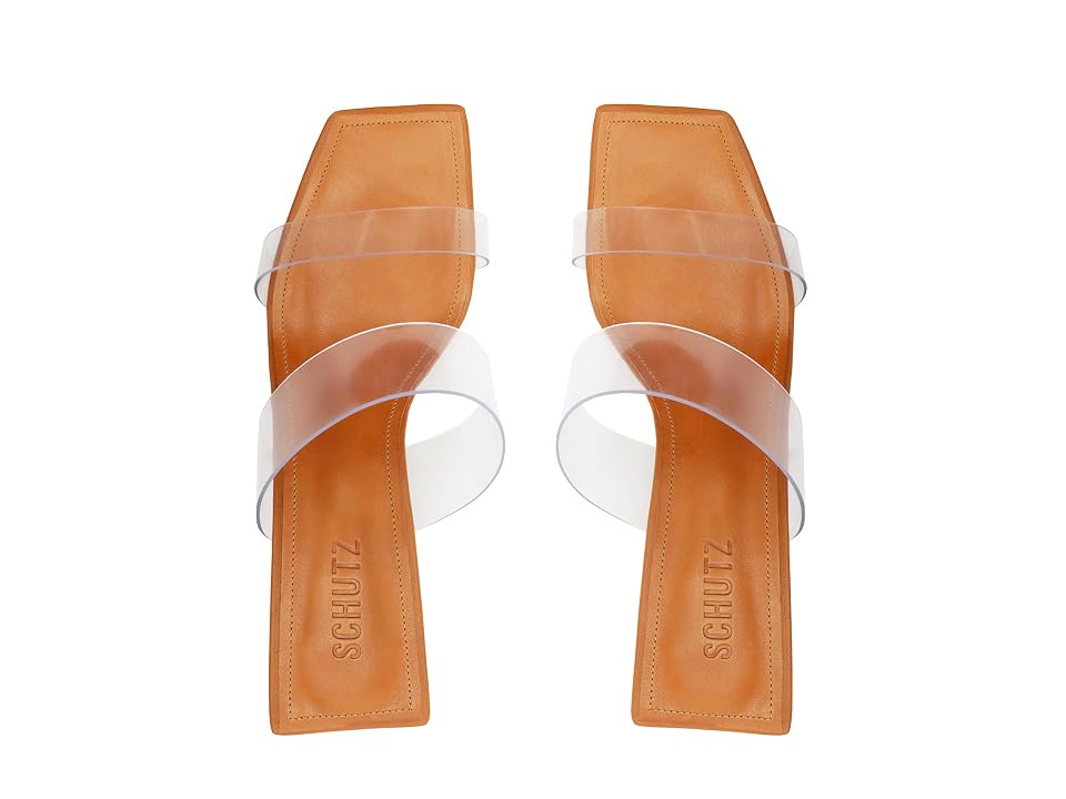 Schutz Ariella Tab (Cuoio Brown) Women's Sandals International Shipping