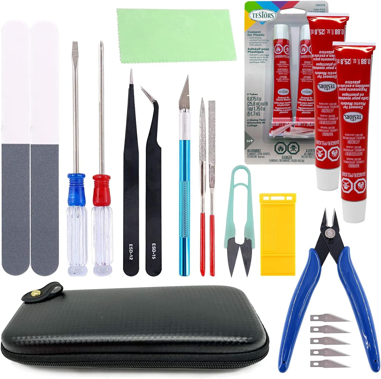 Amazon.com: Testors Cement Glue for Plastic - Pixiss Model Tool Kit ...