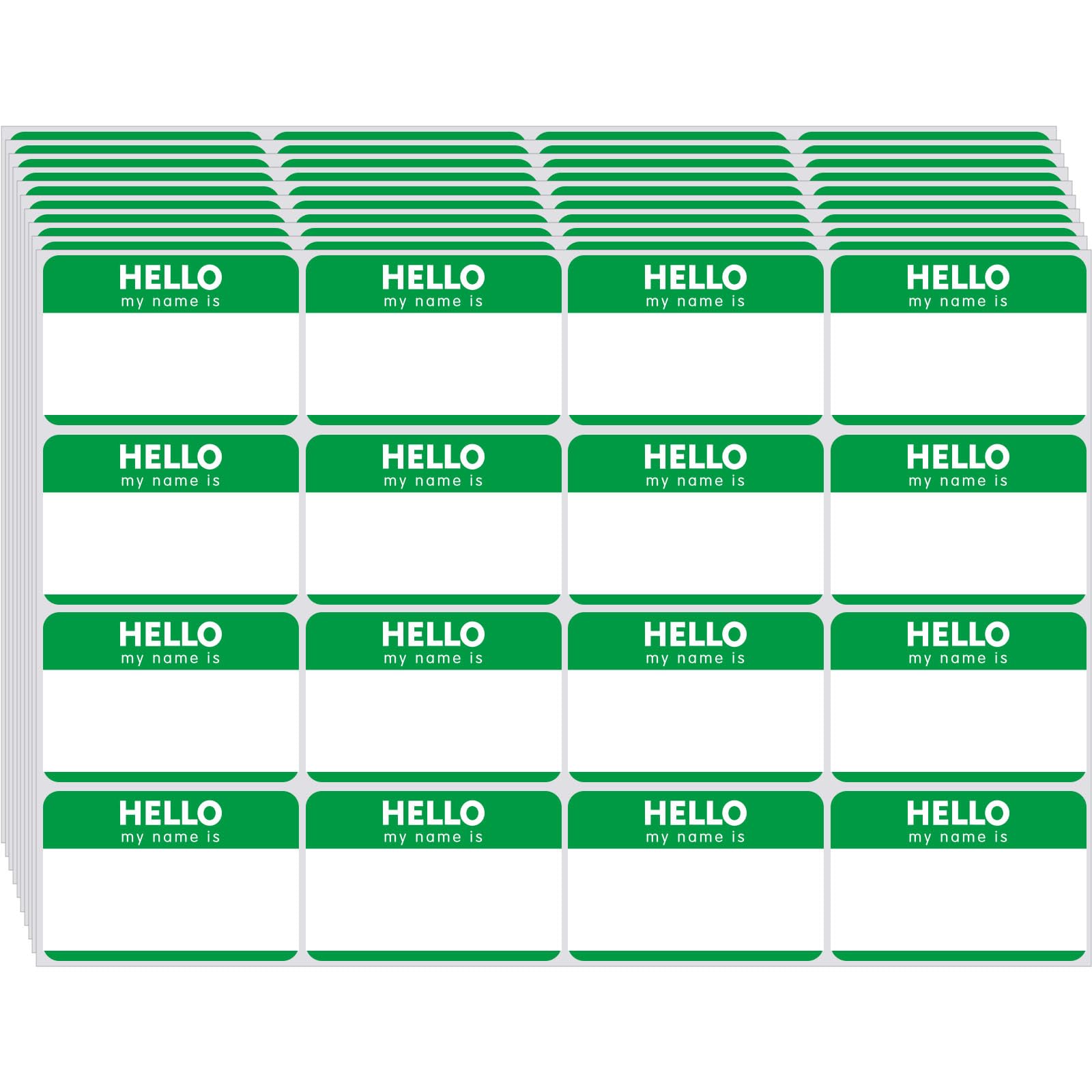 Snapklik.com : Zacool 480 Pcs Green Name Tag Stickers