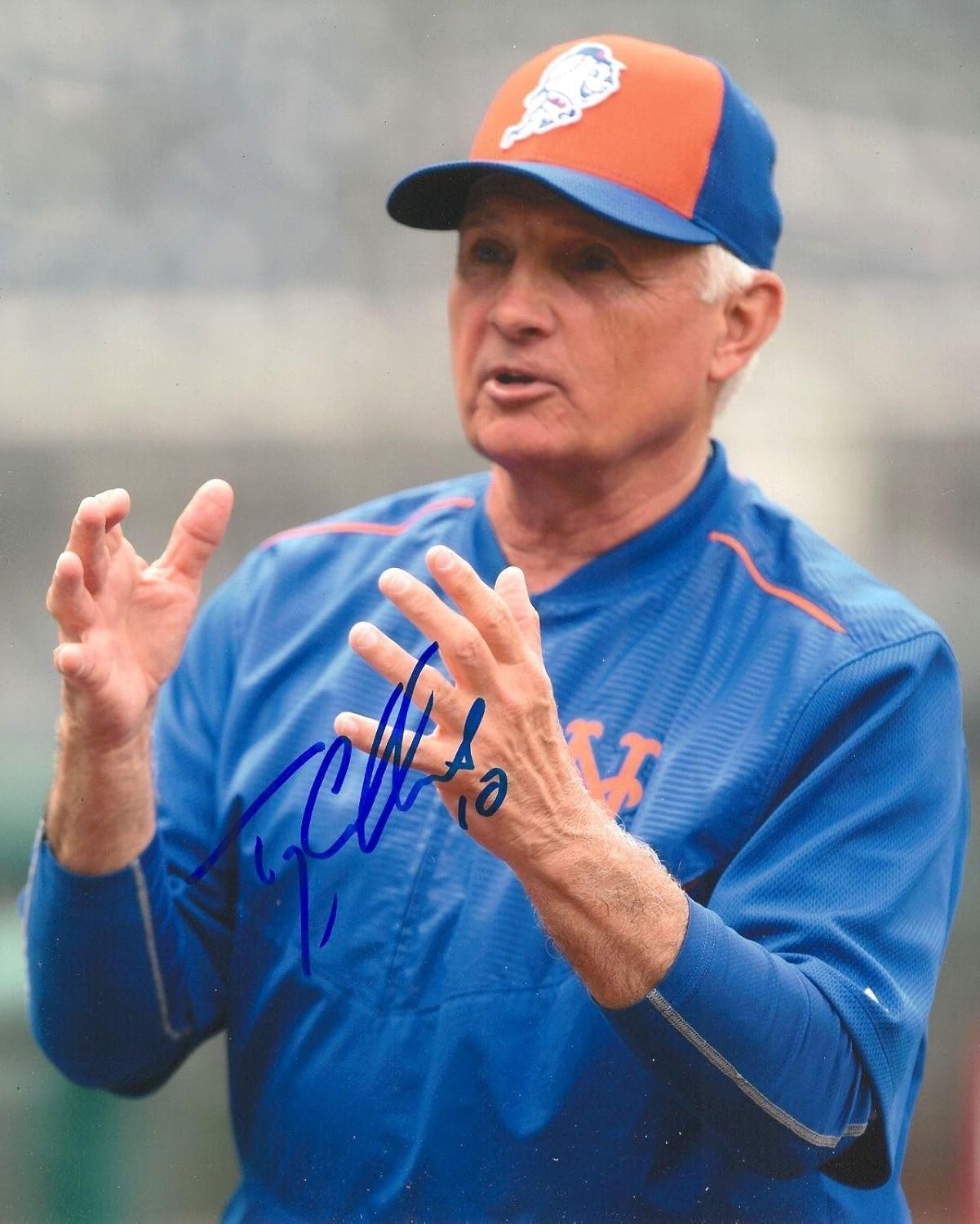 TERRY COLLINS signed 8x10 photo NEW YORK METS WITH COA - Autographed ...