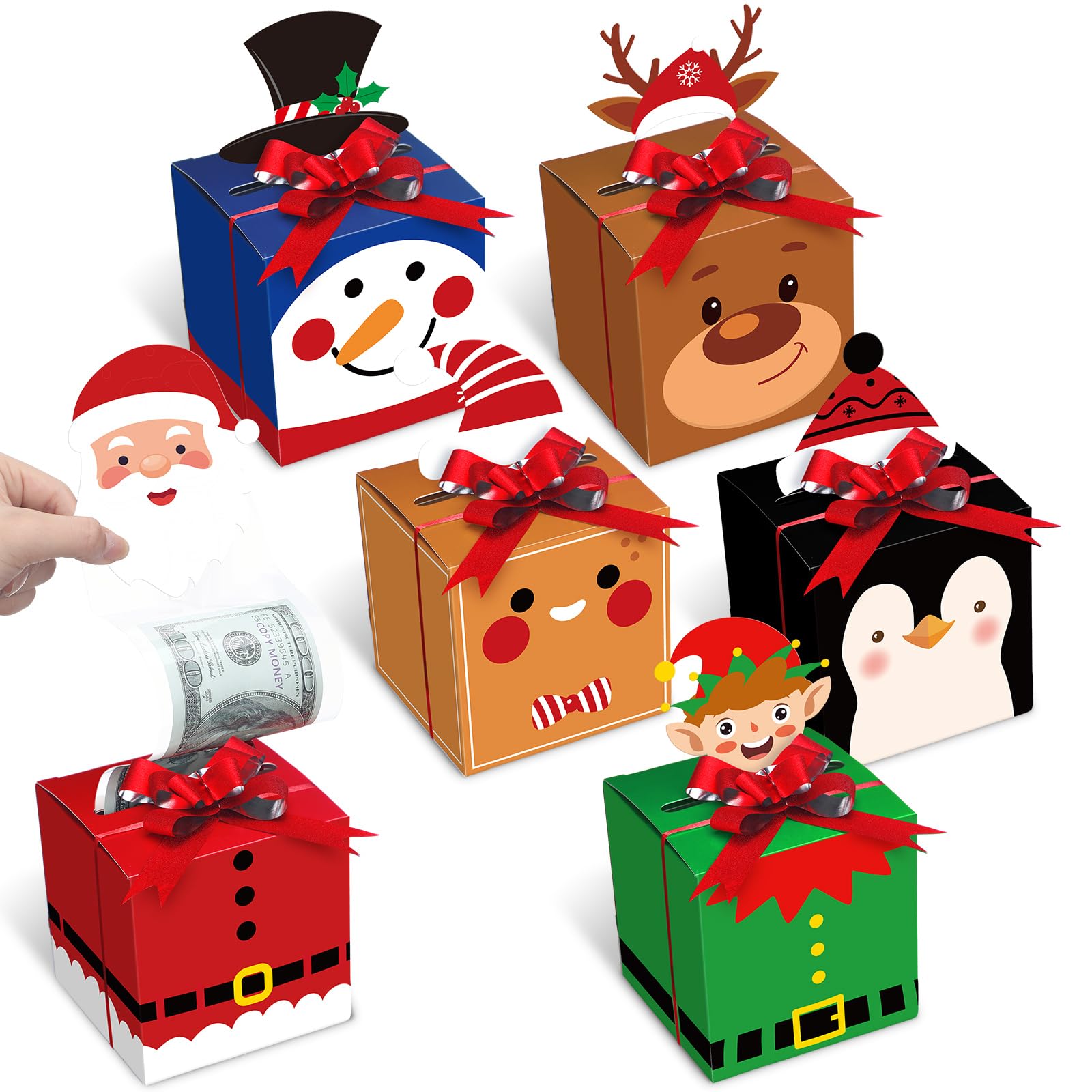Amazon.com : Cholemy 12pcs Christmas Money Gift Boxes for Cash Pop up ...