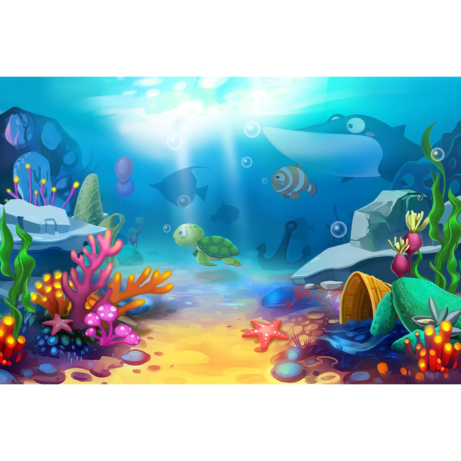 Snapklik.com : Under The Sea Aquarium Background Underwater World ...